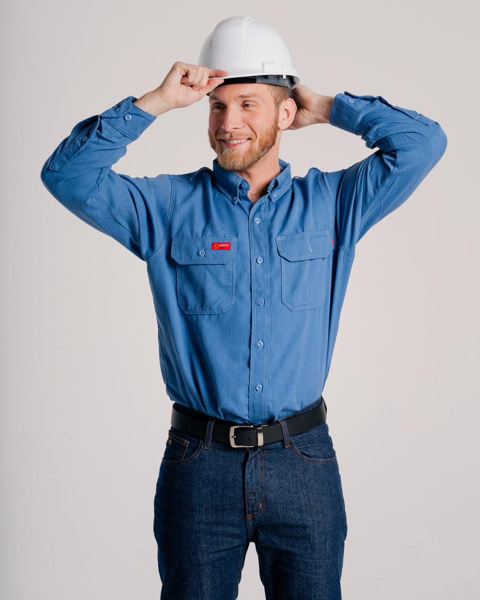 FR DH AIr Uniform Shirts | made with 5.5oz. Westex® DH Air | Medium Bl ...