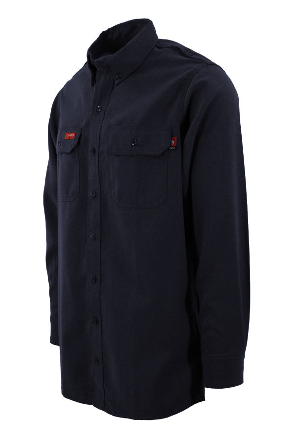 FR DH Uniform Shirt | made with 6.5oz. Westex® DH | Navy – www.lapco.com